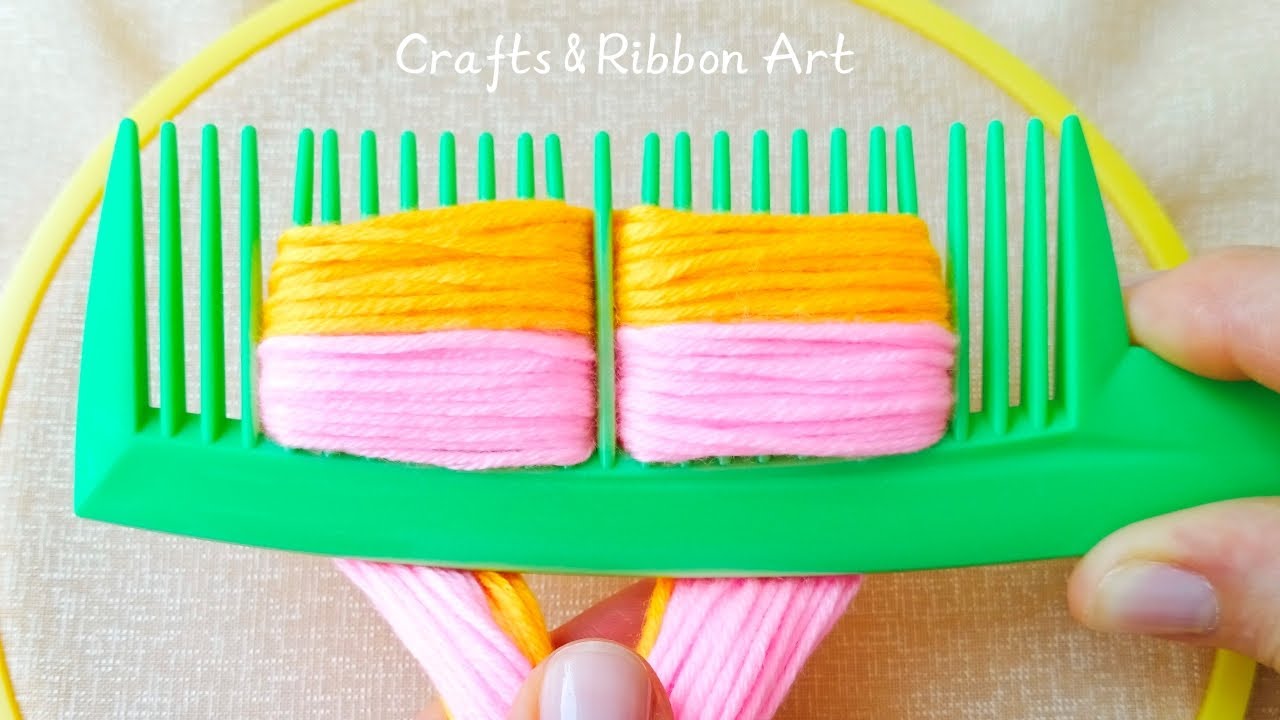 Как Красиво. Я Сделала Их из Пряжи с Помощью Расчески - Чудесные Цветы ...