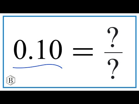 0.10 as a Fraction (simplified form)