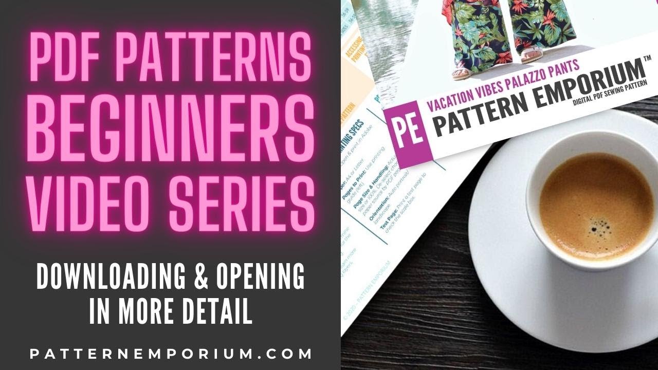 PDF Pattern Beginners | Episode 1 Logging in & downloading your pdf sewing pattern.
