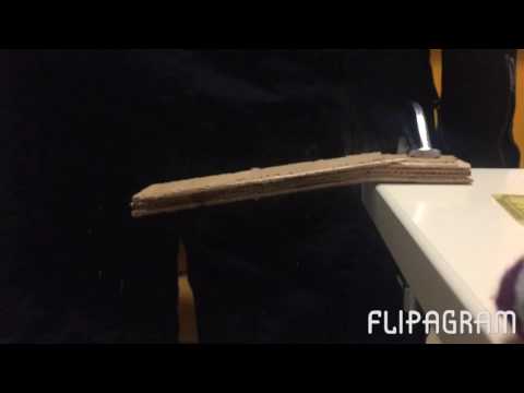 Expérience sur l'incidence de l'orientation des fibres de bois