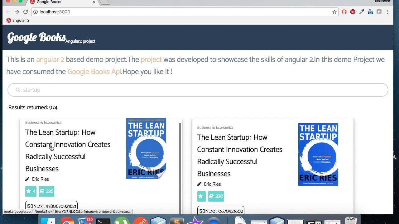 Google Books - Angular2