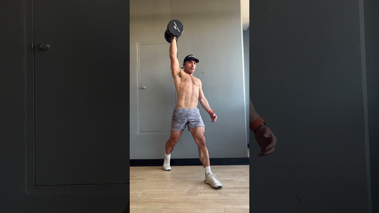 One Dumbbell Full Body Workout. 4 sets of 12 each move.