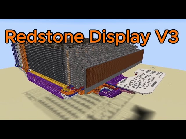 Redstone display V3 UPDATED Minecraft Map