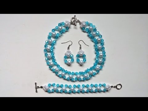 شرح Simple and elegant DIY jewelry set.Beginners beading project ...