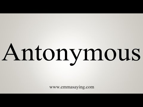 How To Say Antonymous