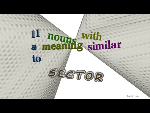 sector - 17 nouns synonym of sector (sentence examples)