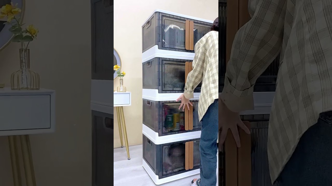 Closet organization ideas small space! Portable storage bins. Stackable Storage Bins With Lids