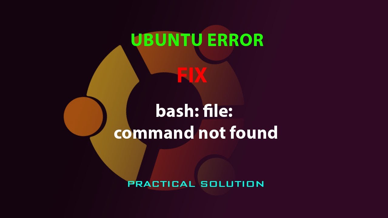 LINUX FIX: bash: file: command not found