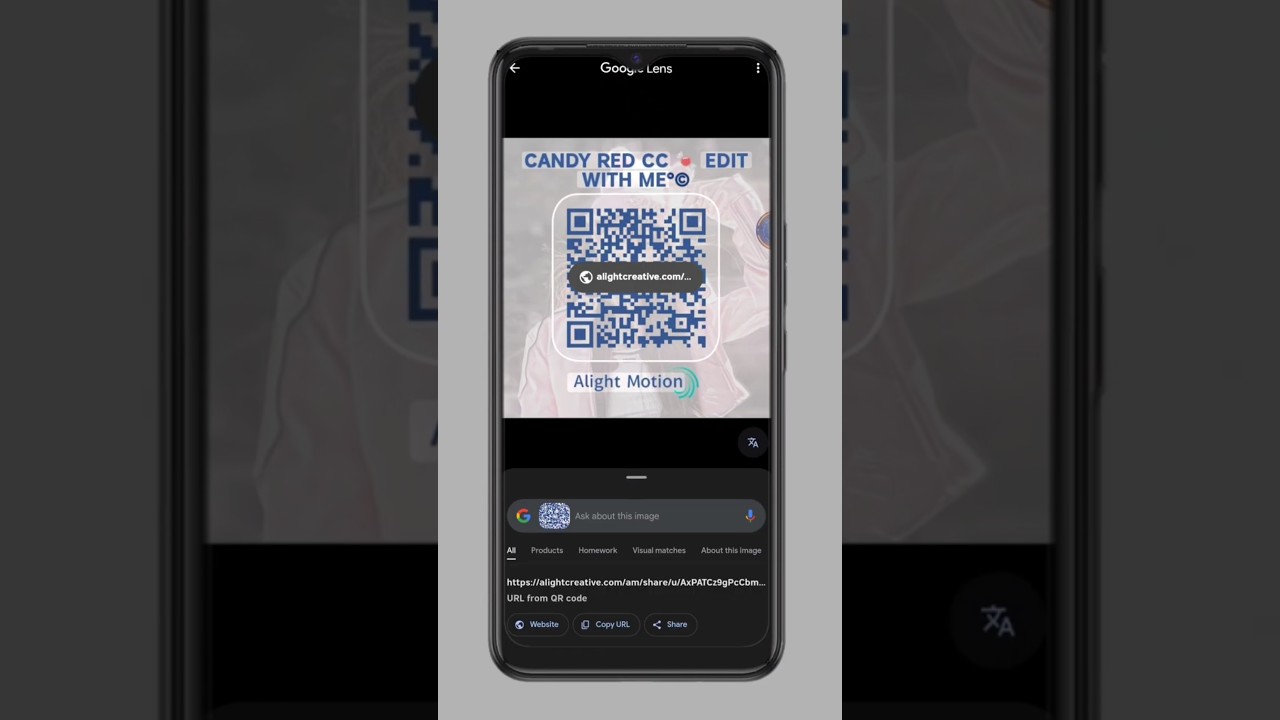 How To Import Qr Code On Alight Motion | #shorts #tutorial