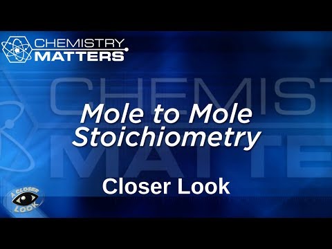 Closer Look: Mole to Mole Stoichiometry | Chemistry Matters