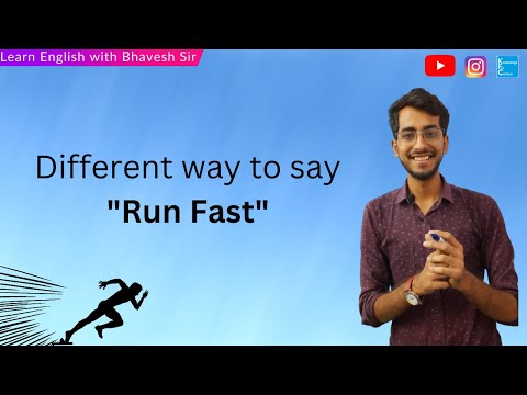 Other way to say 'Run Fast' | Sprint Meaning & Example | Learn English