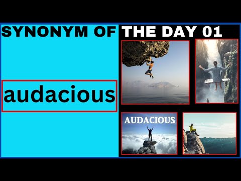 Synonym of the day 1 | Audacious | English vocabulary | daily English | Ielts