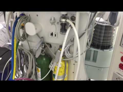 Checking the Aisys anesthesia machine with Jonathan