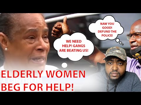 Elderly Women Cry Out For Help In Democrat District Run By Teen Gang Members! Democrats SILENT!