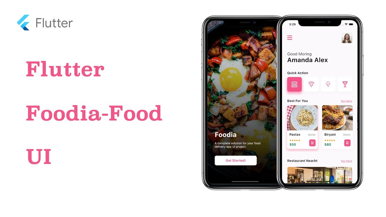 Flutter UI - Food - Speed Code