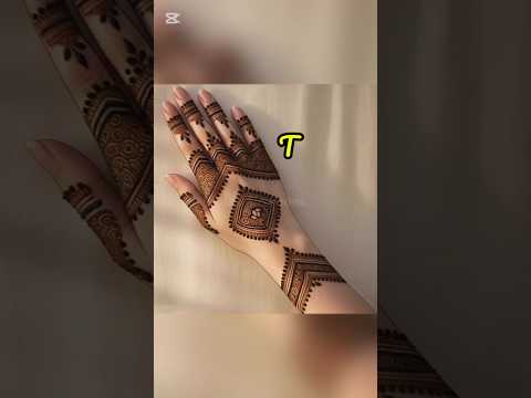 tikki mehandi design। mehndi design 2025। simple mehndi design।new style mehndi design#mehndi#shorts