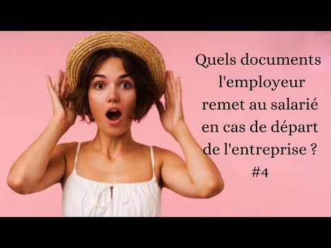 Quelles sont les formalités en cas de départ d'un salarié ? #4 ( démission ou licenciement )
