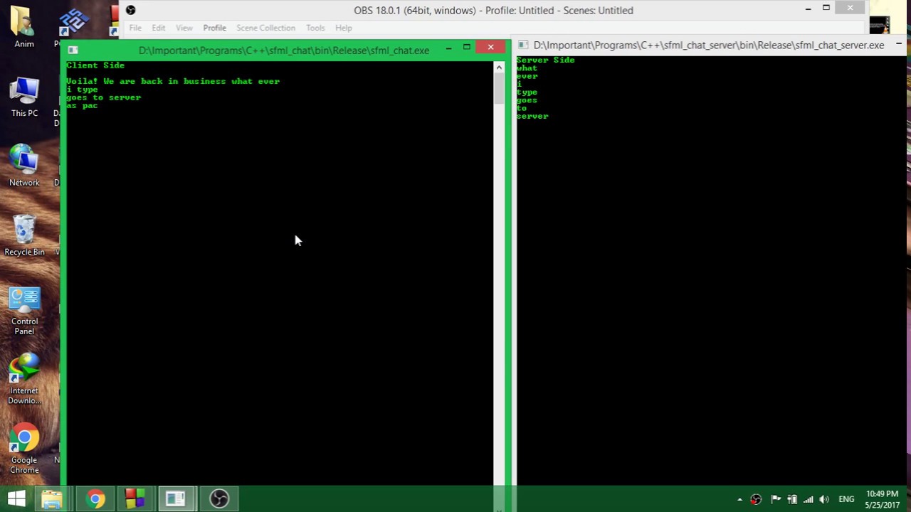 Simple chat console application : TCP : SFML : CPP