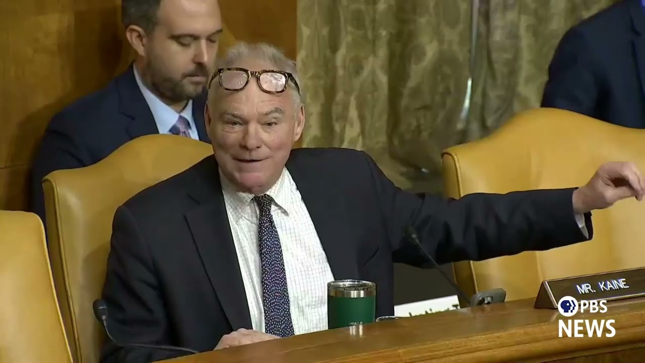 WATCH: Sen. Kaine questions OMB chief Vought in Trump budget hearing