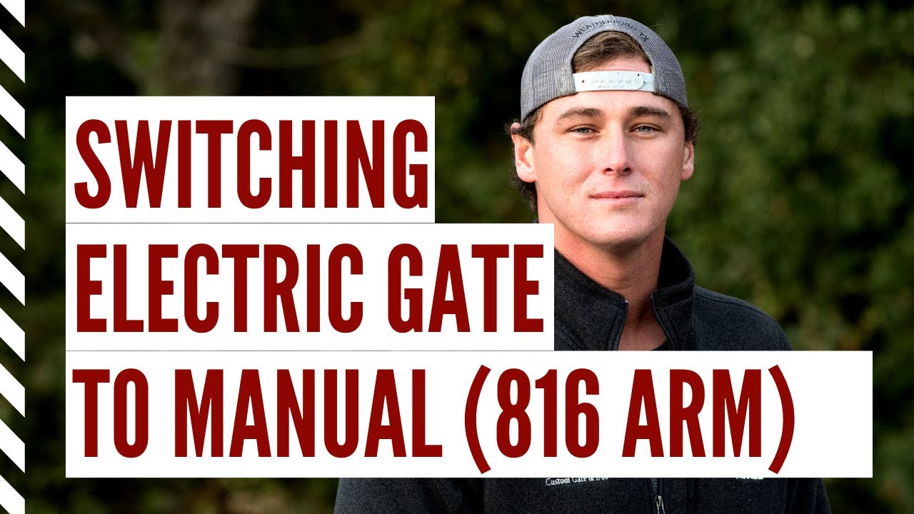 How to Switch Electric Gate to Manual