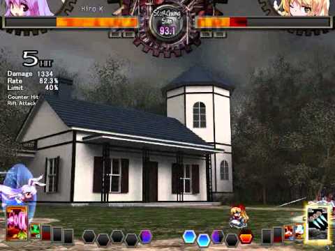 Touhou Hisoutensoku(12.3) Reisen Udongein Inaba Arcade Mode Playthrough