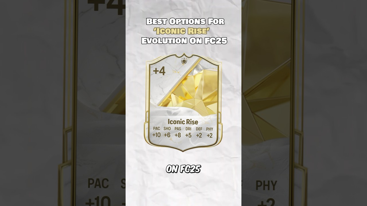 Best Options For ‘Iconic Rise’ Evolution On FC25‼️ #fc25 #eafc25 #fc25ultimateteam #evolution