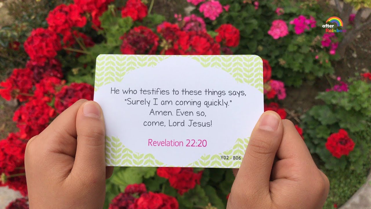 Introducing afterRainbow™'s Bible Memory Verse Cards | Memorize Verse