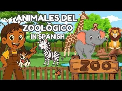 Animales del Zoológico in Spanish for Kids || Learn with Lilly #learnspanish #spanishforkids