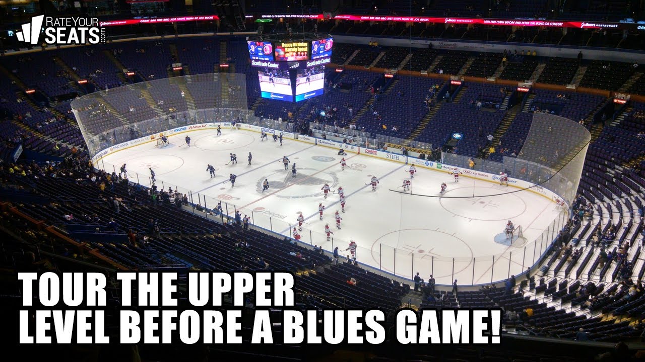 Touring the Enterprise Center Upper Level for St. Louis Blues Games