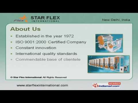 Star Flex International, New Delhi - Manufacturer of Flexographic ...