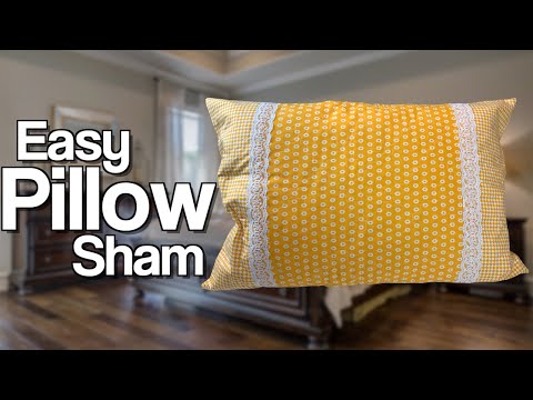 Easy Pillow Sham | Pillow Cover | The Sewing Room Channel