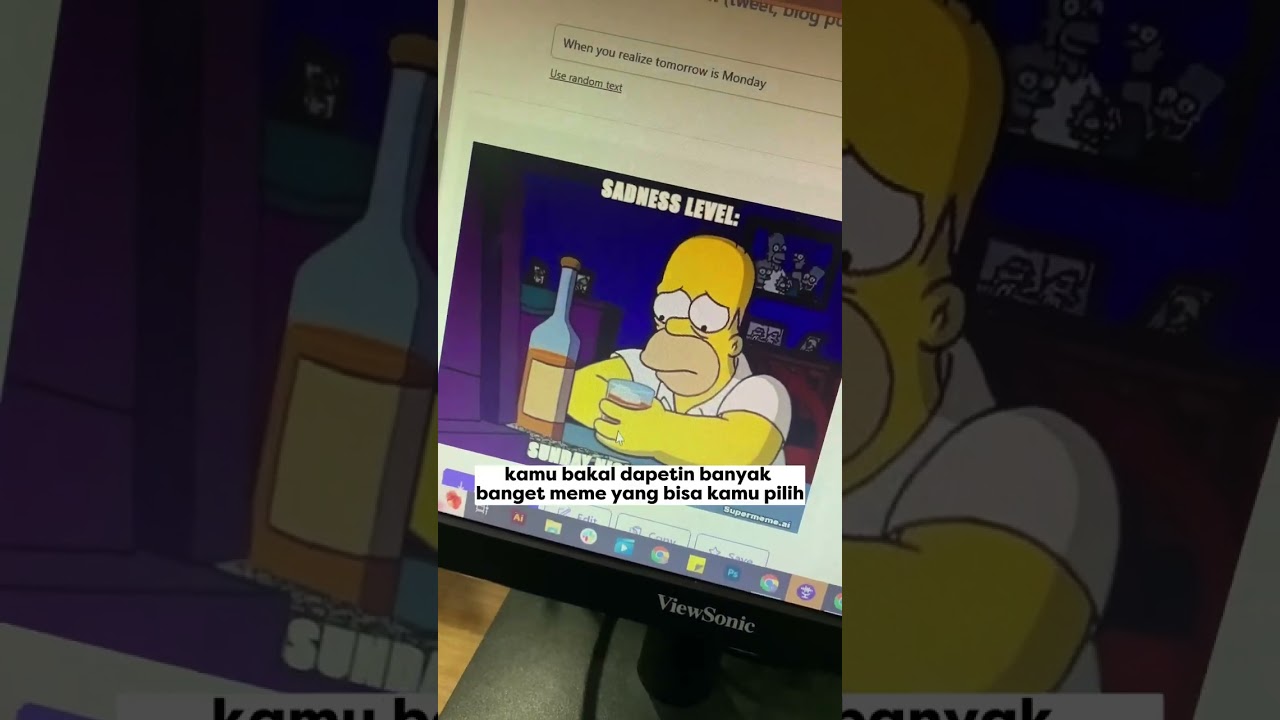 BIKIN MEME RECEH CUMAN 10 DETIK #shorts #artificialintelligence #artificial #ai #meme #memes #desain