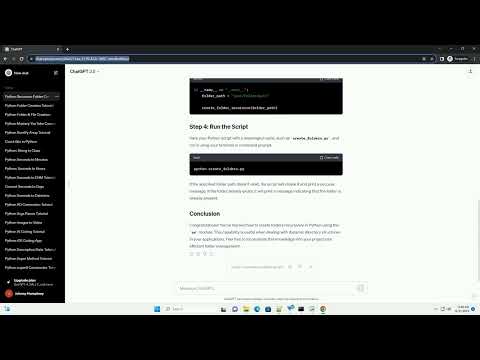 python create folder recursively