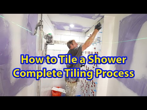 A Tile Setter's Methods | How to Tile a Shower | PLAN LEARN BUILD