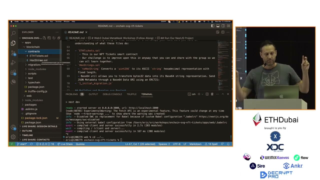 Build your first DAPP with React, Solidity and MetaMask [workshop] by Eric Bishard (@httpJunkie)