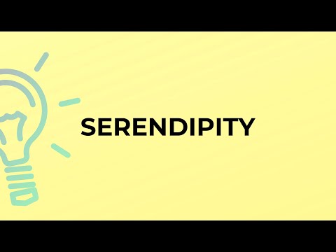 What is the meaning of the word SERENDIPITY?