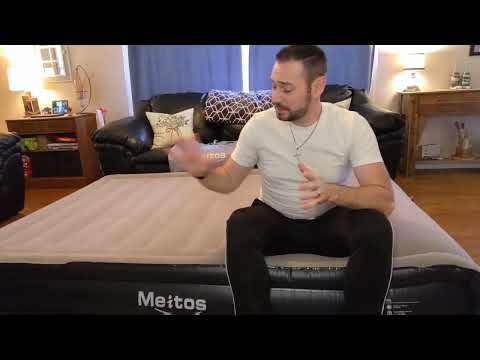 Review of Meitos Corduroy Queen Air Mattress with Built in Pump,Easy to Inflate/Easy to Set