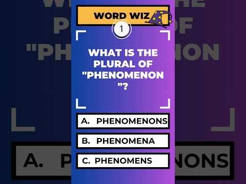 Plural of Phenomenon Explained! #wordwiz #educational #funlearning #easylevel