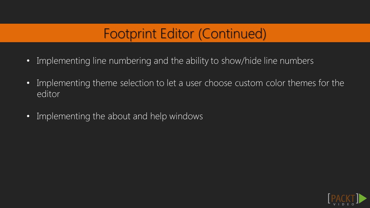 Tkinter GUI Application Development Projects : Setting Up the Editor Skeleton | packtpub.com