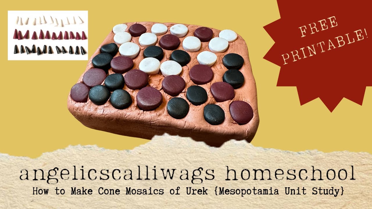 How to Make Your Own Cone Mosaics #mesopotamiaunitstudy #homeschoolhistory