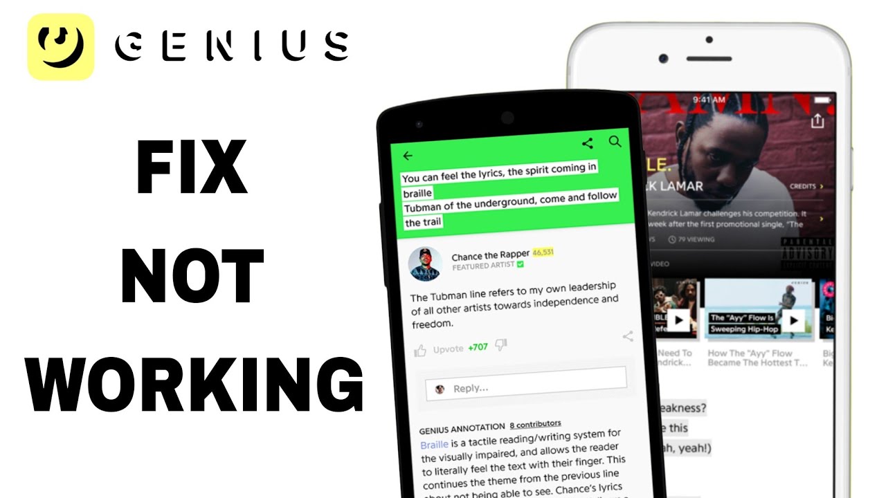 How To Fix And Solve Not Working On Genius - Song Lyrics App | Final Solution