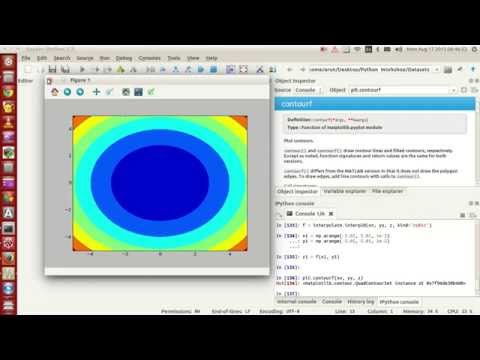 Scientific Programming Using Python : 021 : Interpolating 1D and 2D data