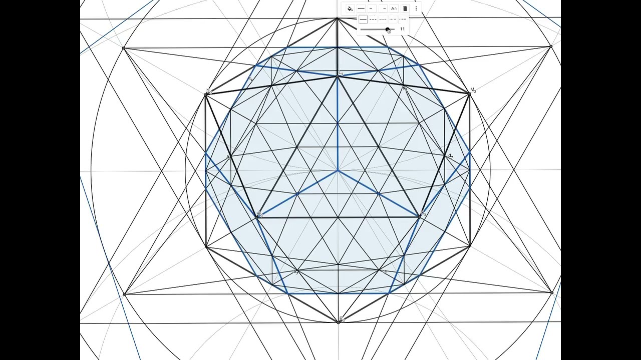 Real-Time Drawing Of A New Way To Construct An Icosidodecahedron