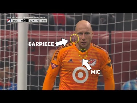 FIRST EVER MLS All-Star player interviewed on the field... while playing!!!