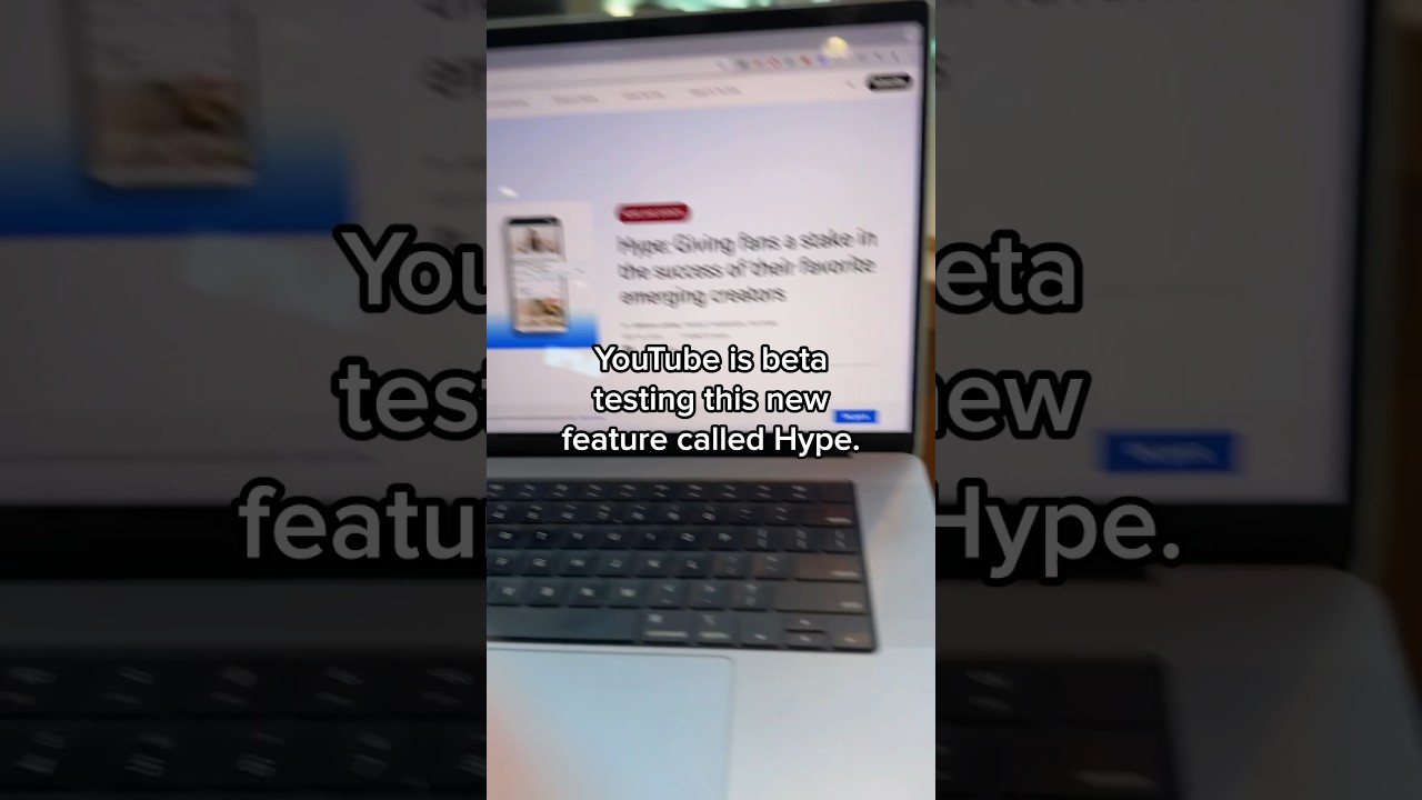 YouTube’s new Hype feature.