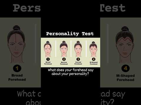 Forehead Reveals Your Hidden Personality Traits #yt #ytshort #personality #test