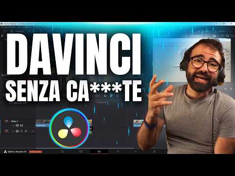 DAVINCI RESOLVE 19 SUPER PRATICO! ๐ฆธ Tutorial italiano GRATIS ๐๏ธ