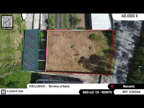 Terreno urbano em Romariz - Ref.: V25044