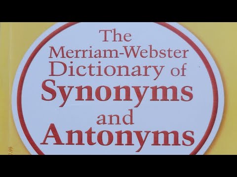 한션 Sean : DAY 20 / 43 《 The Merriam-Webster Dictionary of Synonyms & Antonyms 》