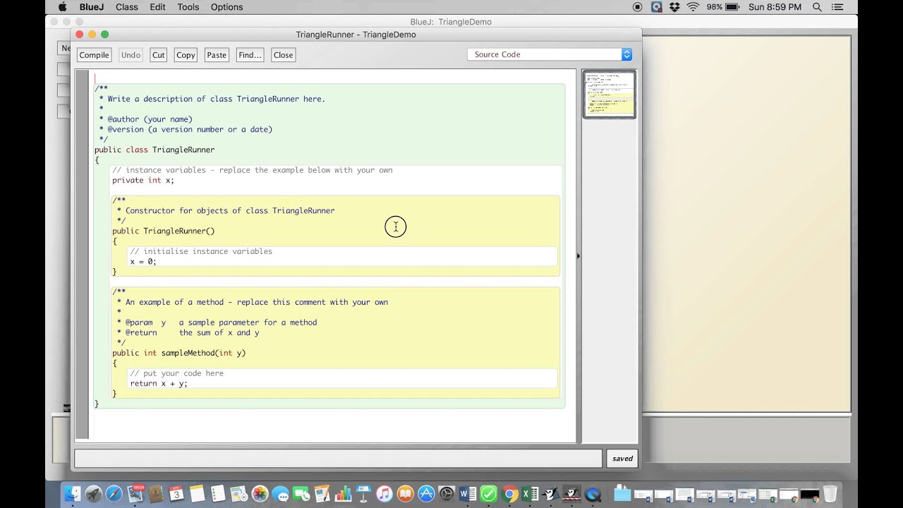 Triangle class constructors and fields